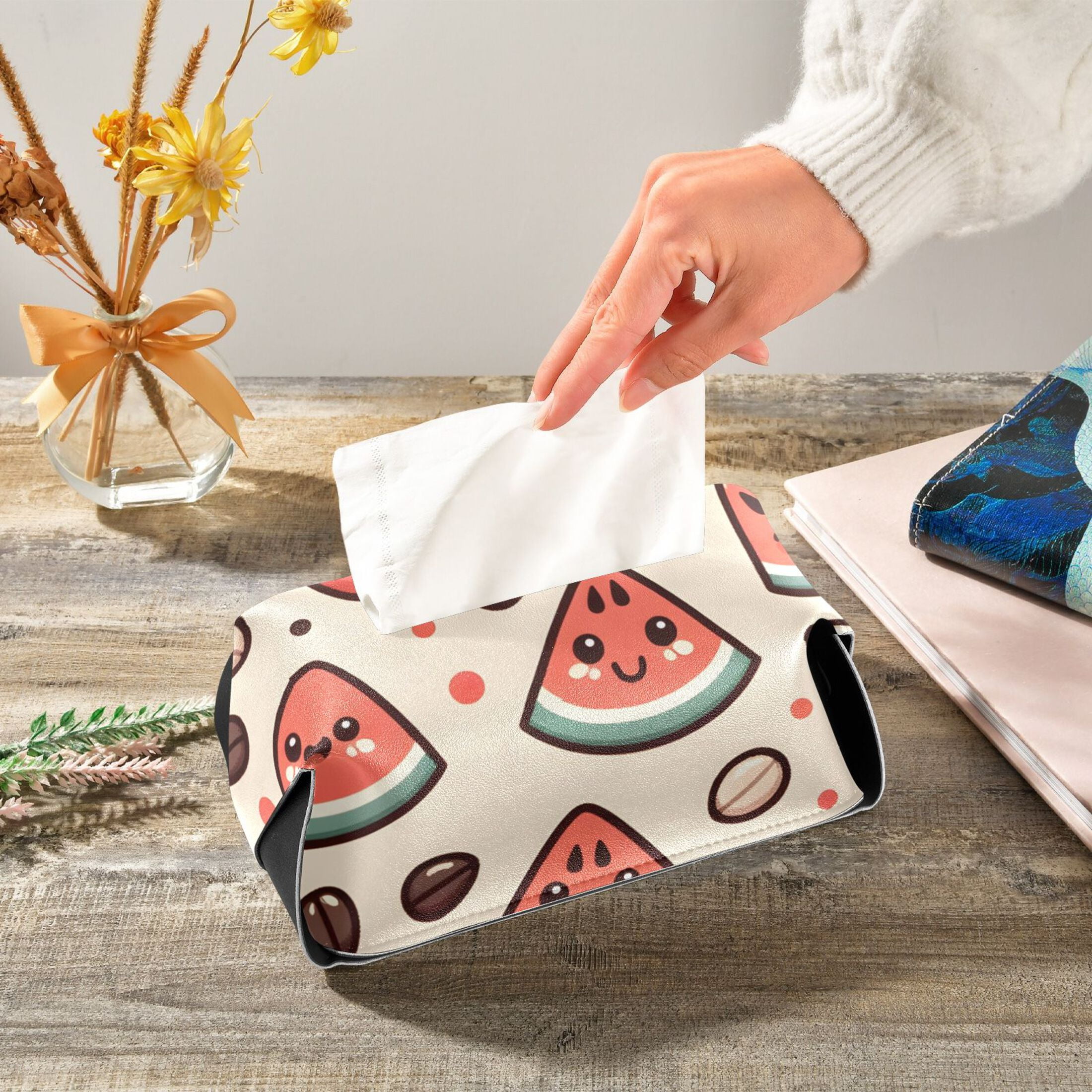 Watermelon Nuts Napkin Dispenser Leather Paper Napkins Holders Elegant ...
