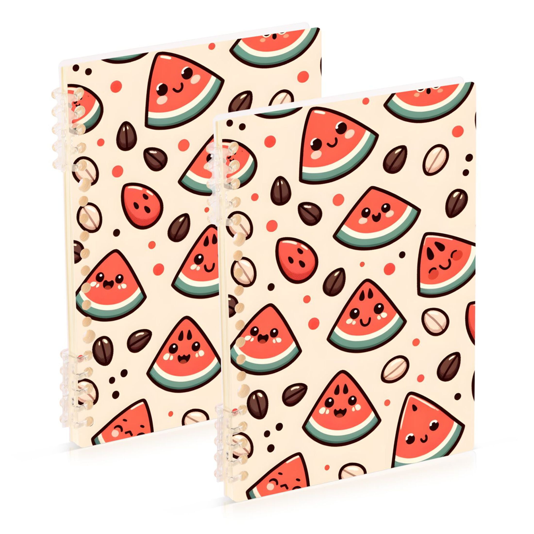 Watermelon Nuts Ring Binder Notebook Journey Note Diary College Ruled ...
