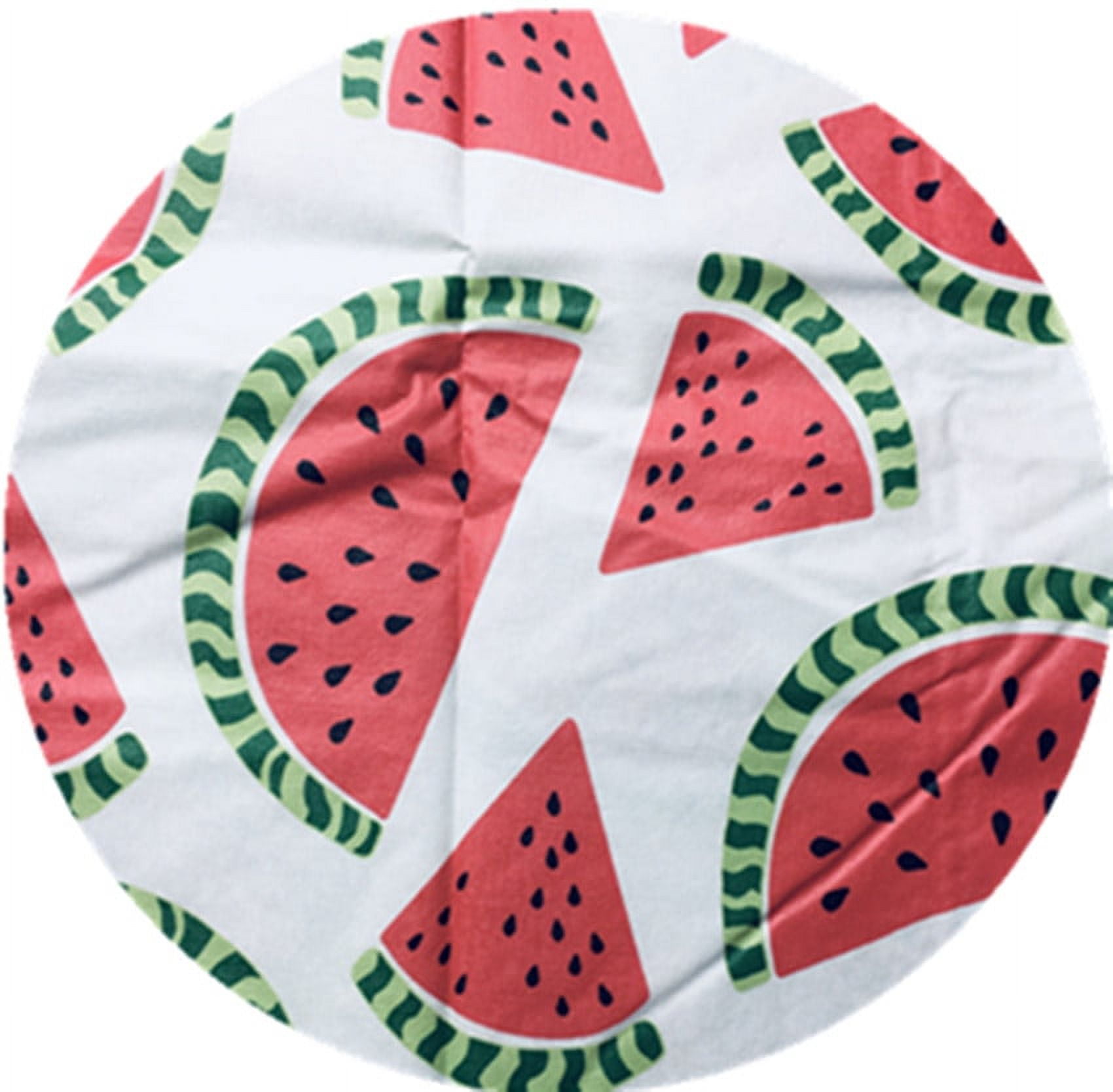 Watermelon PEVA Vinyl Flannel Backed Tablecloth (60" Round) - Walmart.com