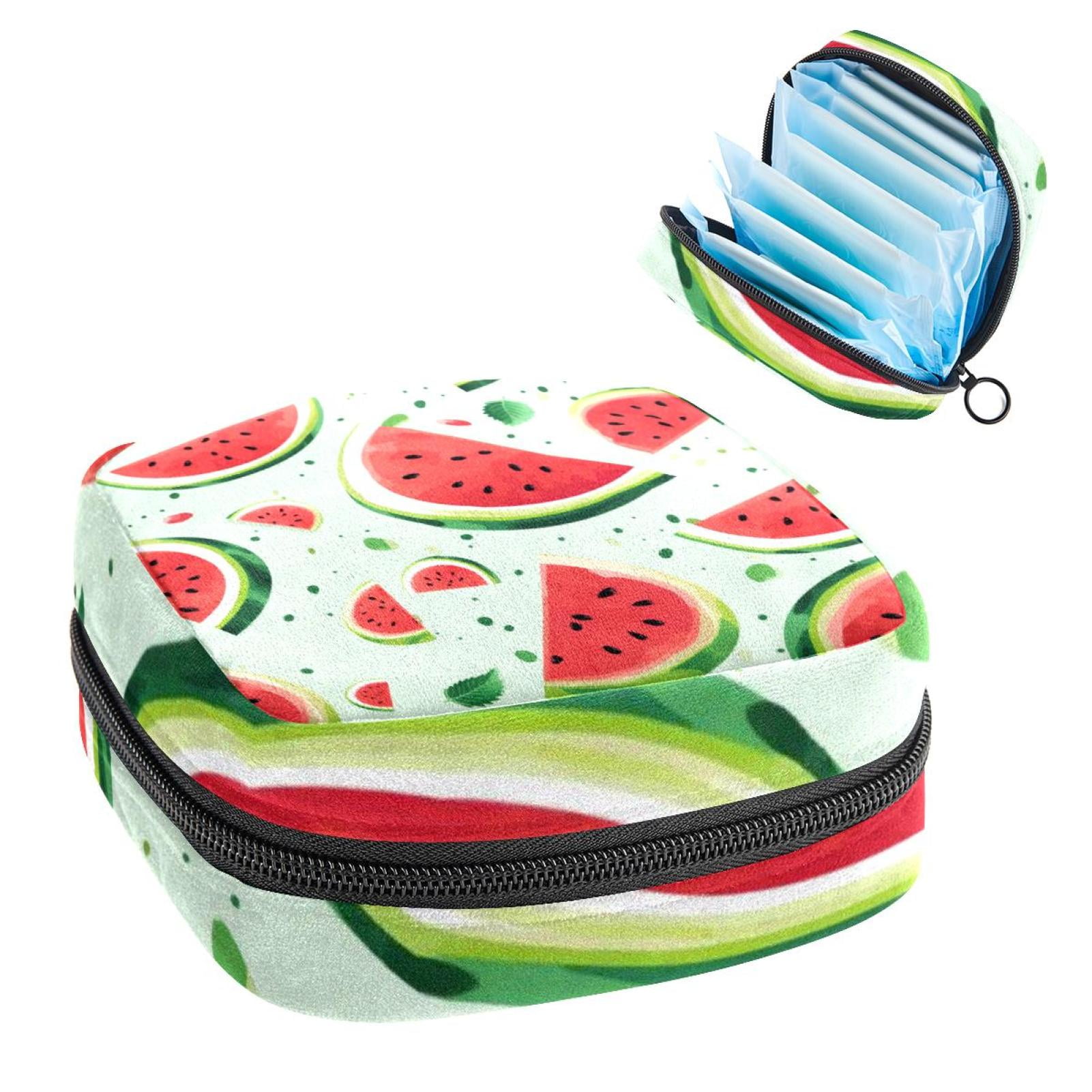 Watermelon Pad Bag Period Pouch Travel Pouch Women Small Stationary ...