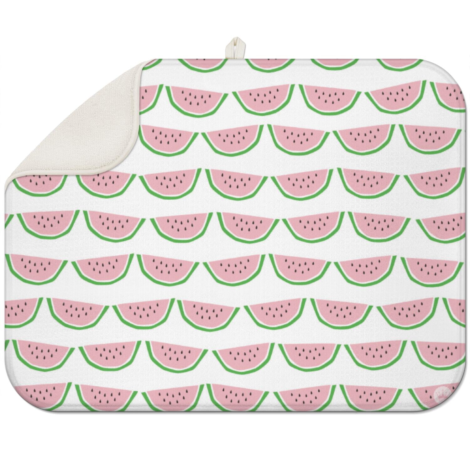 Watermelon Pattern Dish Drying Mat – Aesthetic Summer Fruit Design ...