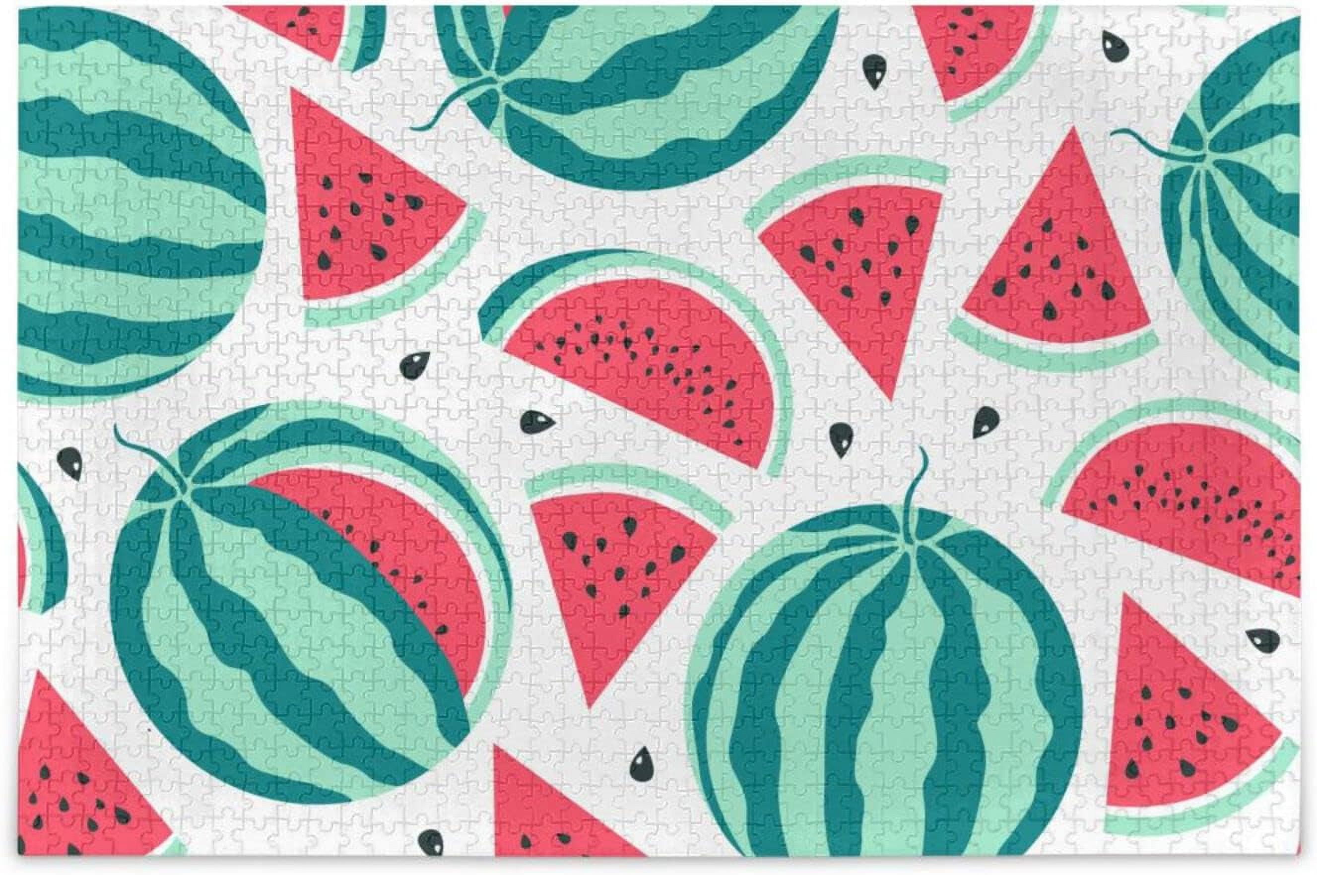 Watermelon Pattern Jigsaw Puzzles for Adults 1000 Piece, Puzzles 1000 ...