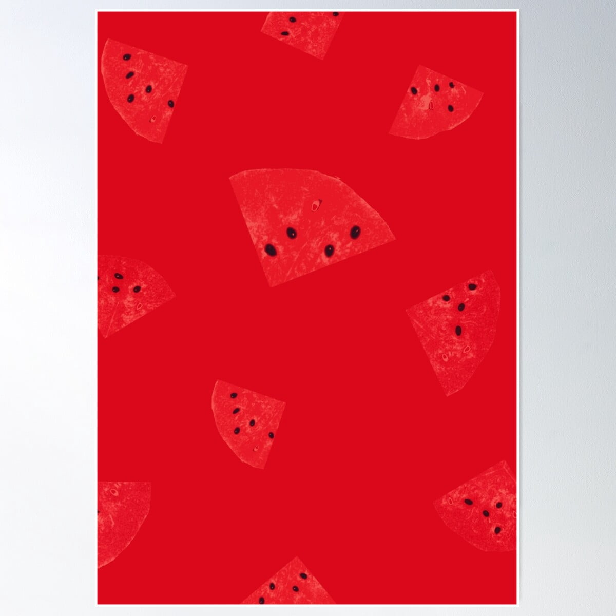 Watermelon Pattern Poster Wall Art, Modern Wall Decor For Living Room ...