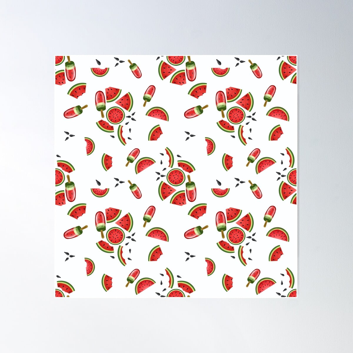 Watermelon Pattern,Watermelon Digital Pattern, Watermelon Slices Poster ...