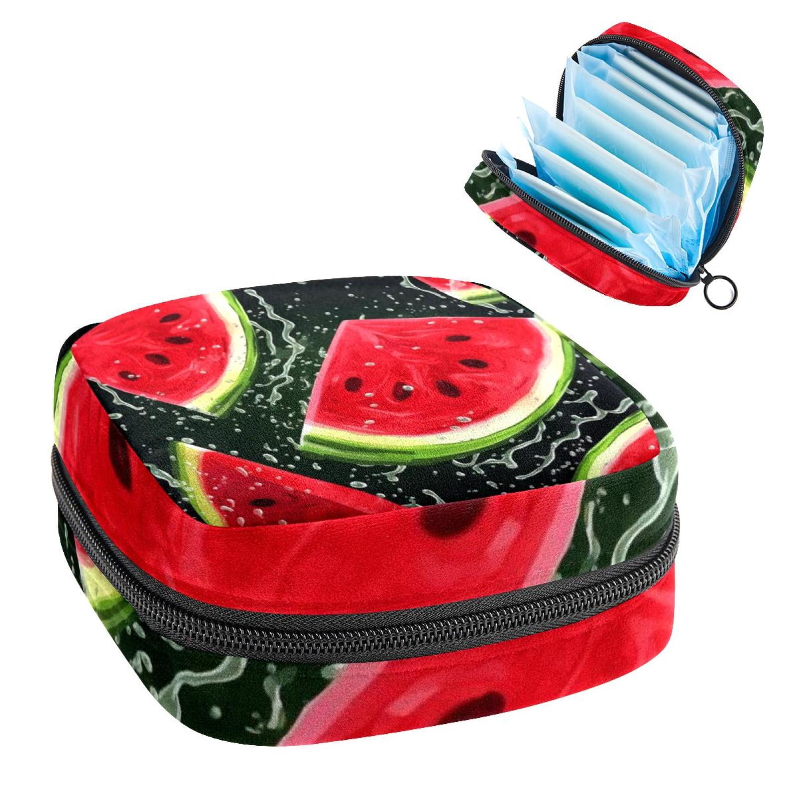 Watermelon Period Pouch: Stylish Sanitary Napkin Bag, Travel Pouch ...