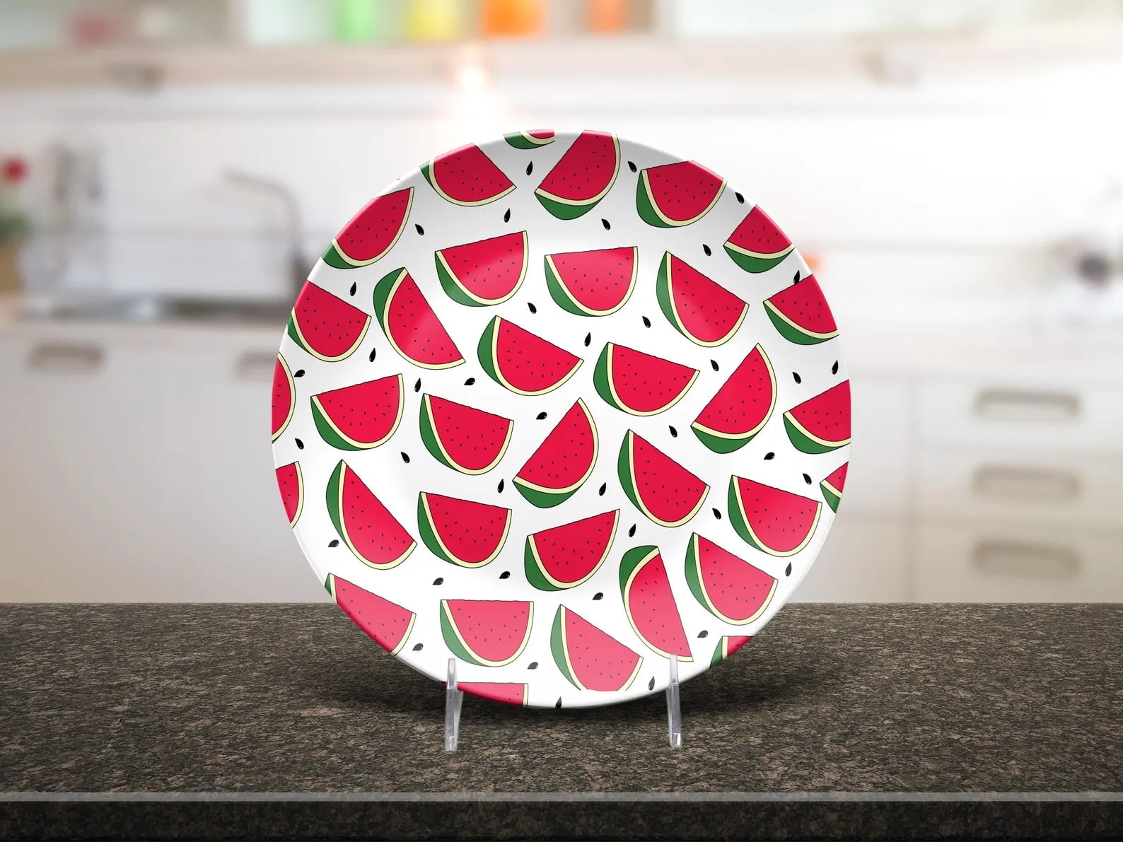 Watermelon Plate, Picnic plate, Watermelon decor, Fruit plate, Fruit ...