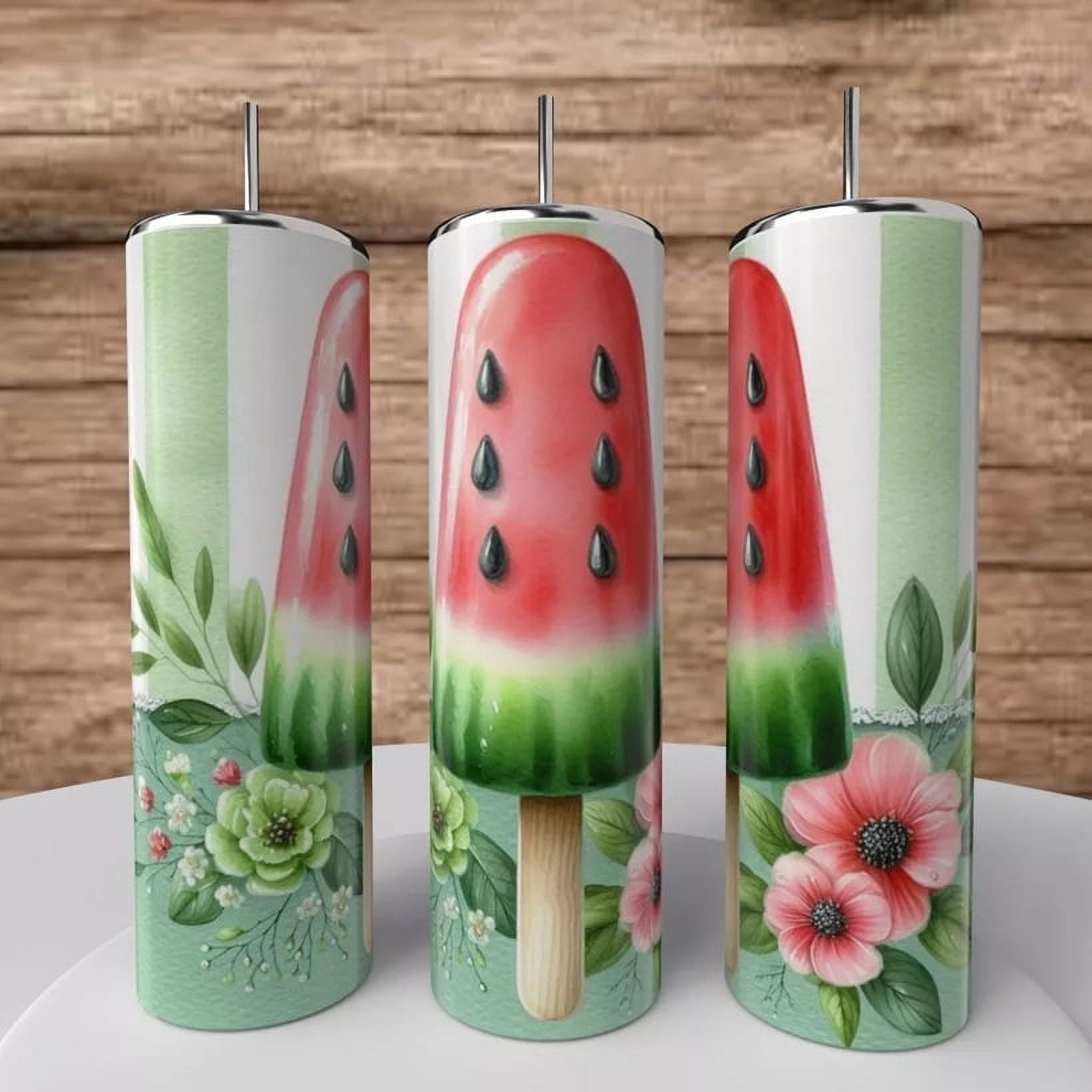 Watermelon Popsicle Cold Summer Treat Sweet 20 Ounce Tumbler coffee Cup ...