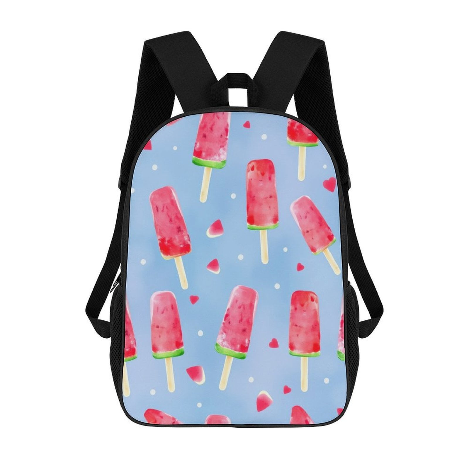 Watermelon Popsicle Pattern Book Bag Woman Man Bag 17 Inch Backpack Bag ...