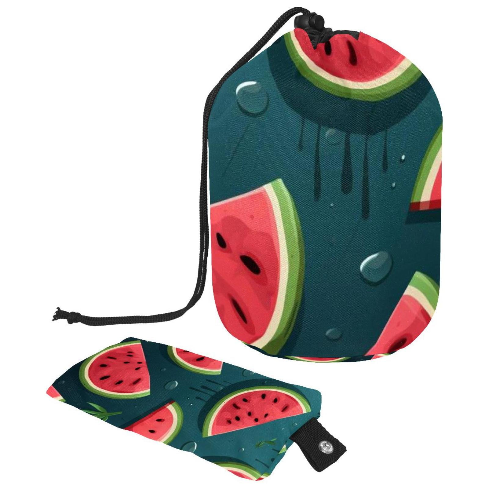 Watermelon Portable Drawstring Foldable Travel Laundry Bag Shower Bags ...