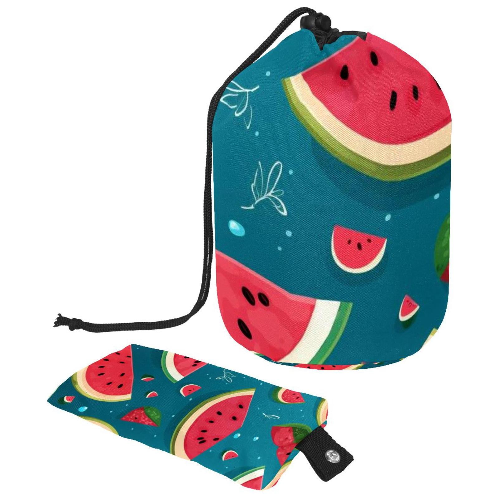 Watermelon Portable Drawstring Foldable Travel Mesh Bags Wash Bag ...