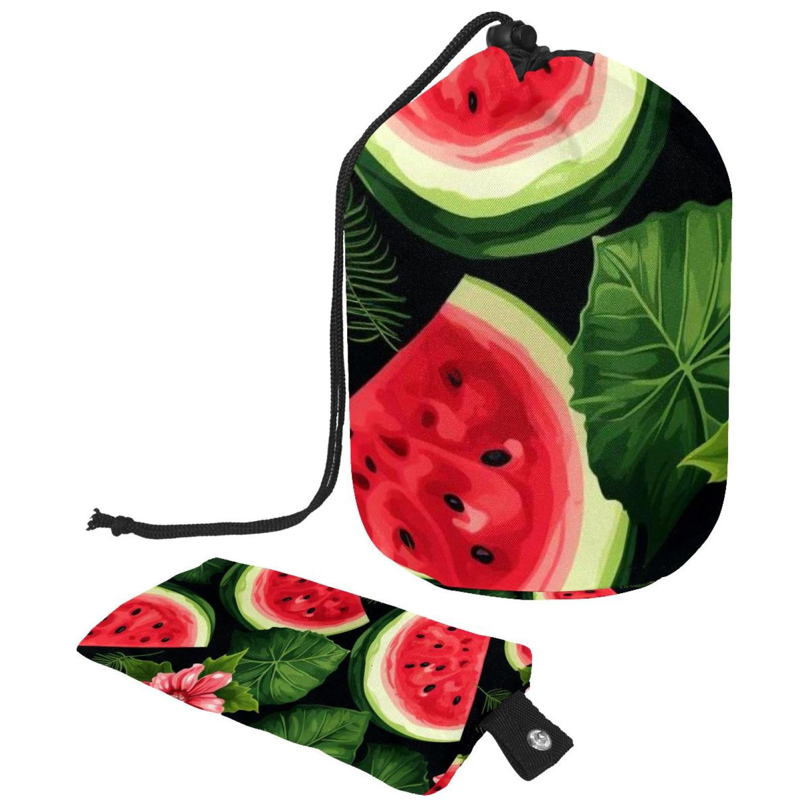 Watermelon Portable Drawstring Mesh Shower Bags Laundry Bag Organizer ...
