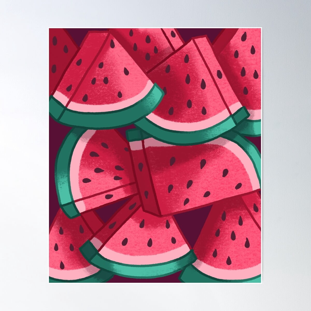Watermelon Poster Wall Art, Modern Wall Decor For Living Room Bedroom ...