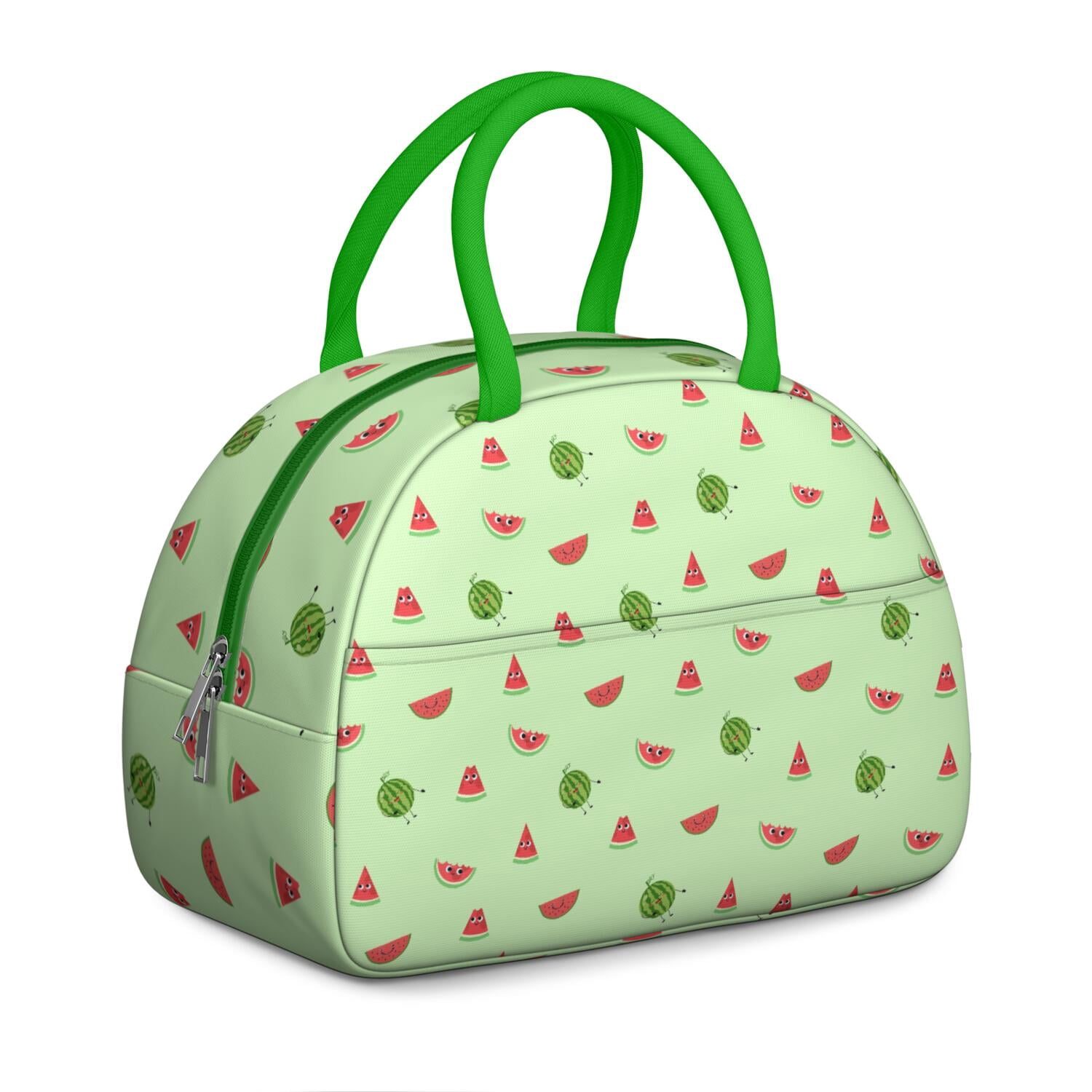 Watermelon Print Insulated Lunch Box, Reusable Cooler for Watermelon ...
