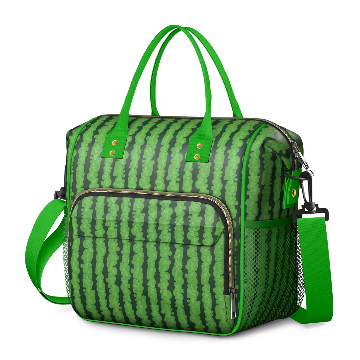 Watermelon Print Insulated Lunch Tote Bag - Leakproof Cooler Bag for ...