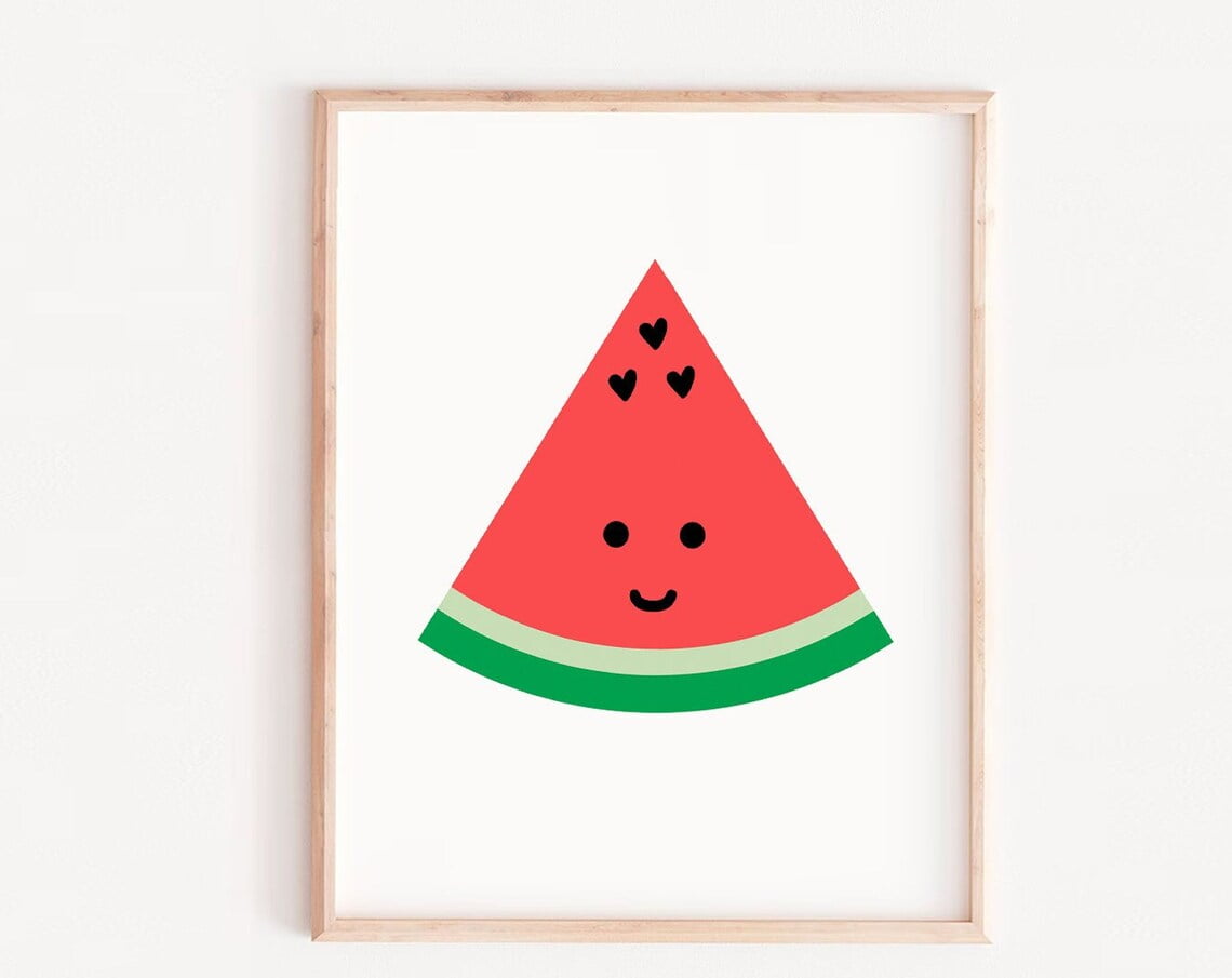 Watermelon Print - Nursery Decor - Nursery Wall Art - Smile Nursery ...