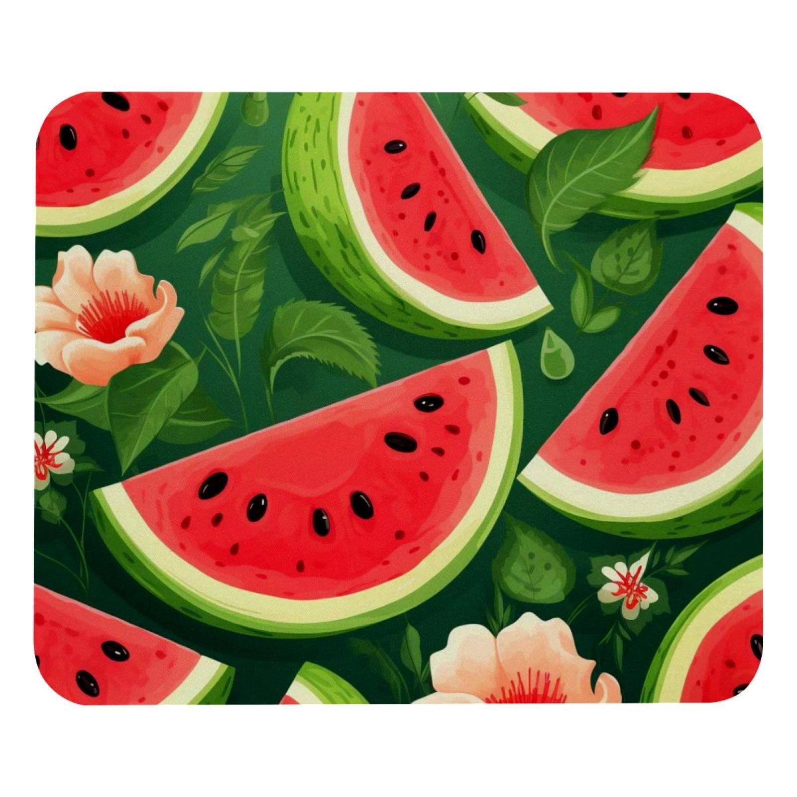 Watermelon Printed Non-Slip Rubber Bottom Gaming Mouse Pad 8.3x9.8 Inch ...
