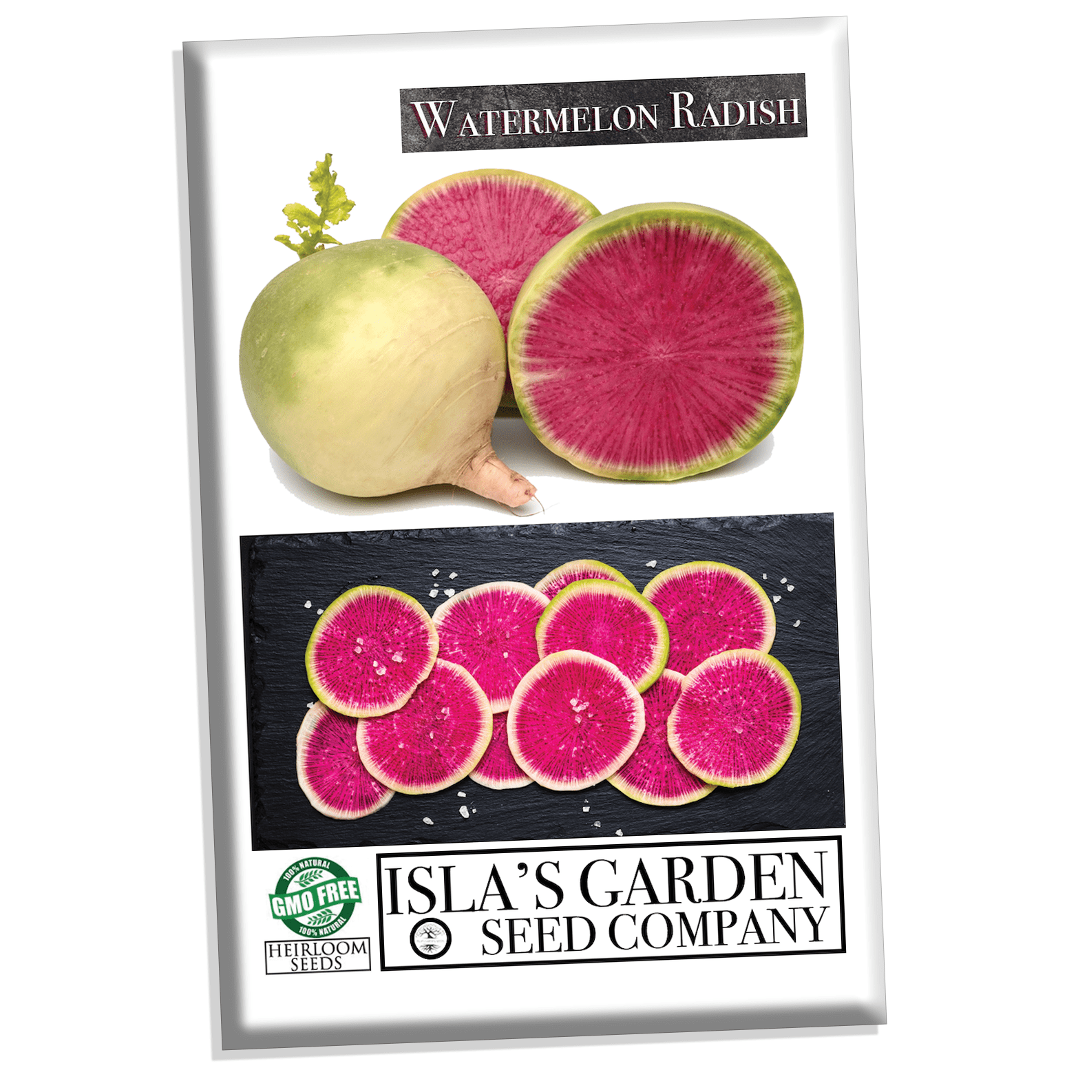 Watermelon Radish Seeds for Planting, 120+ Heirloom Seeds Per Packet ...