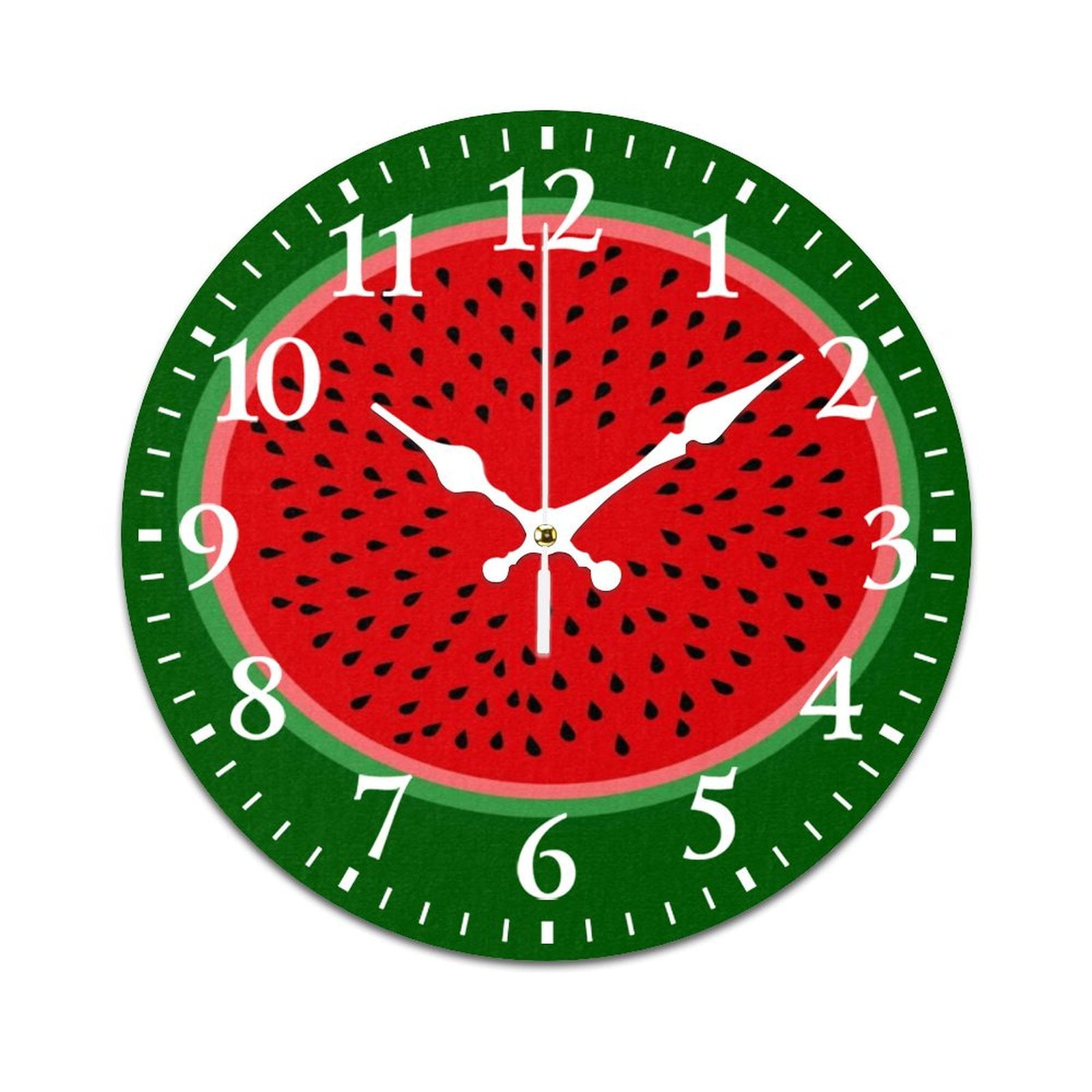 Watermelon Red And Bright Wall Clock Modern Design Clocks Wall Hanging ...
