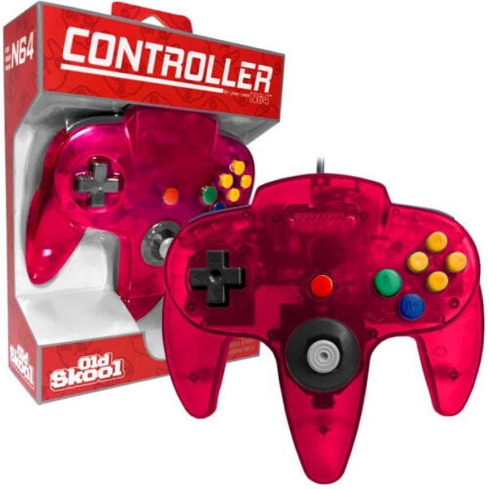 Watermelon Red Wired Nintendo 64 Controller [Oldskool] | #Catalog ...
