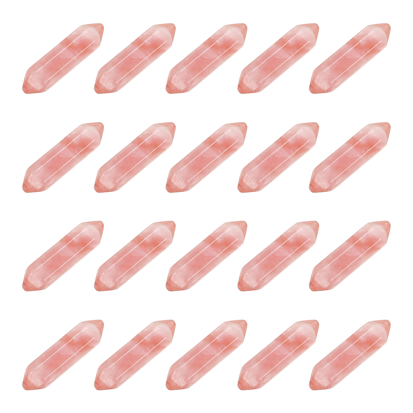 Uxcell Wand Crystals Stone, 20 Pcs Natural Crystal Polished Love ...