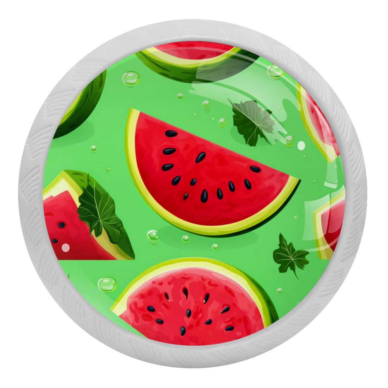 Watermelon Round Glow-in-the-Dark Fluorescent Cabinet and Dresser Knobs ...