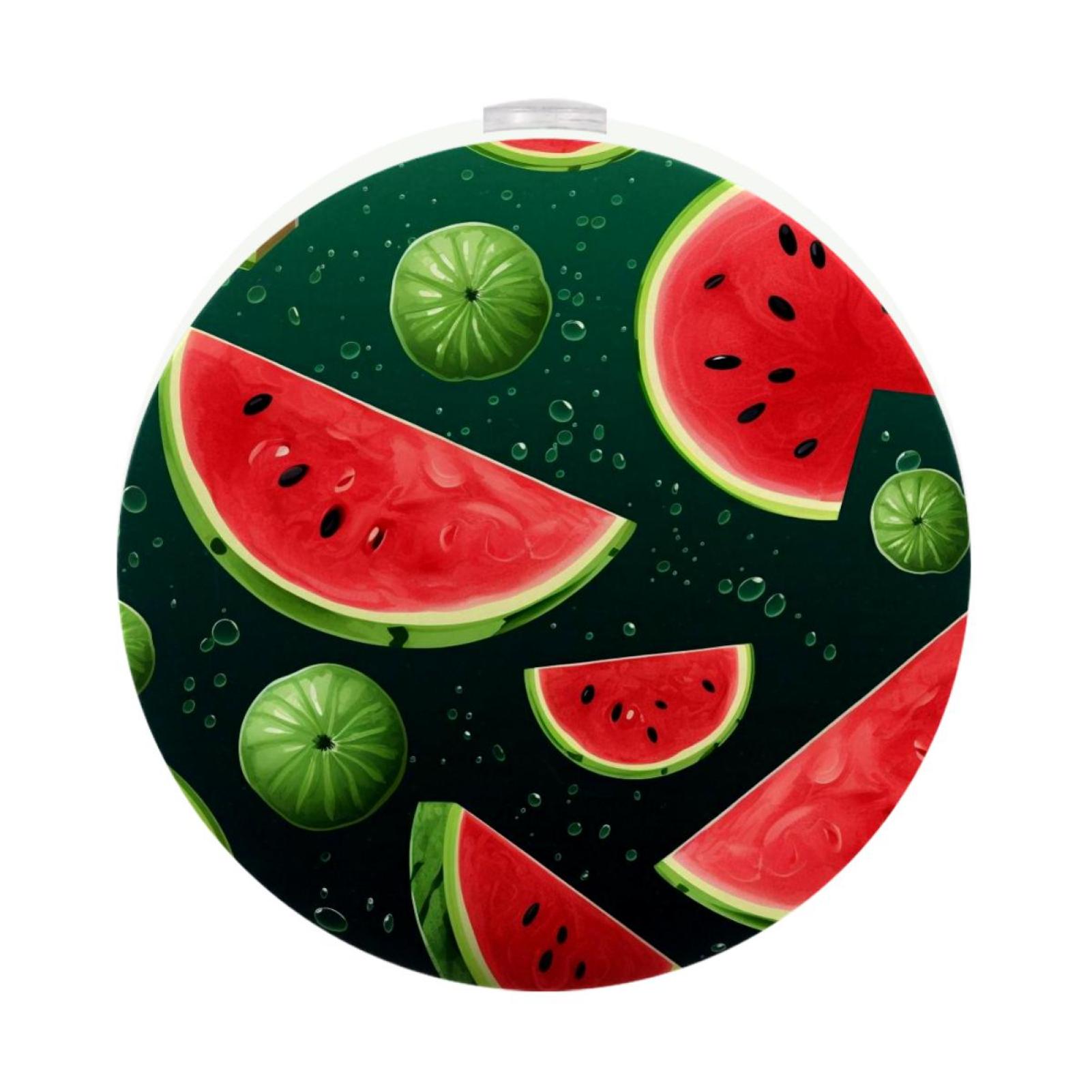 Watermelon Round LED Night Light-2PCS Set for Bedroom, Bathroom ...