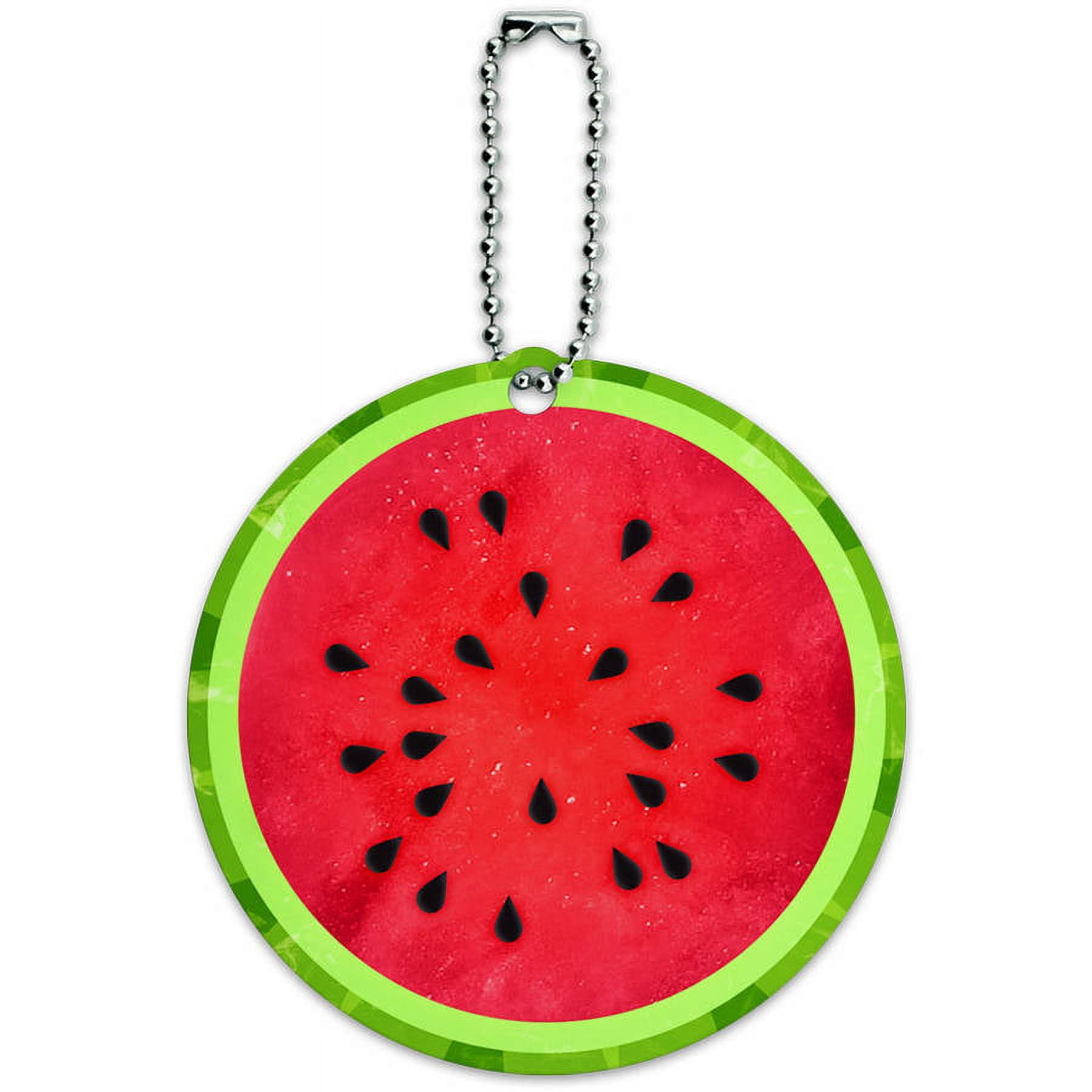 Watermelon Round Luggage ID Tag Card for Suitcase or Carry-On - Walmart.com