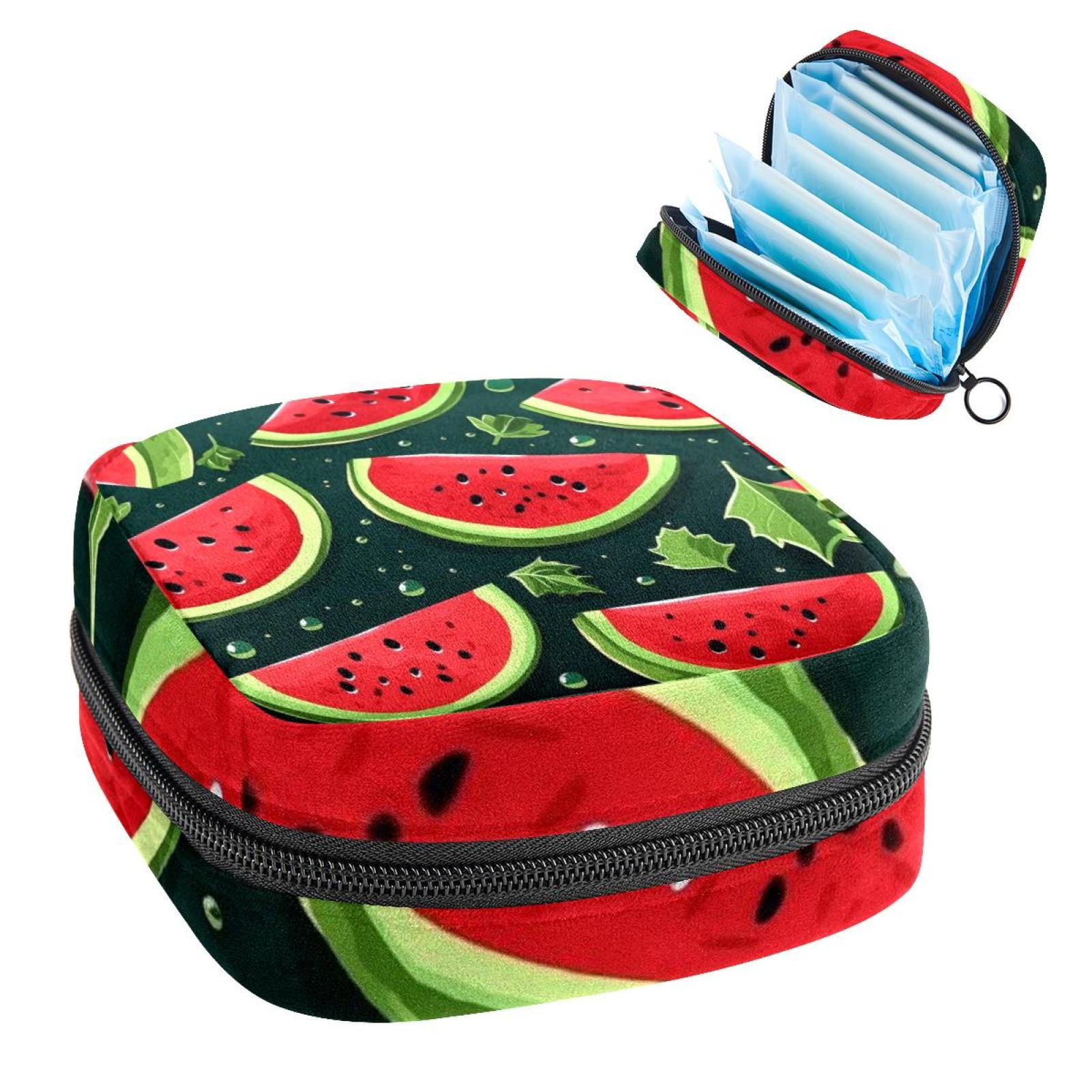 Watermelon Sanitary Napkin Bag Period Pouch Travel Organizer Zipper ...