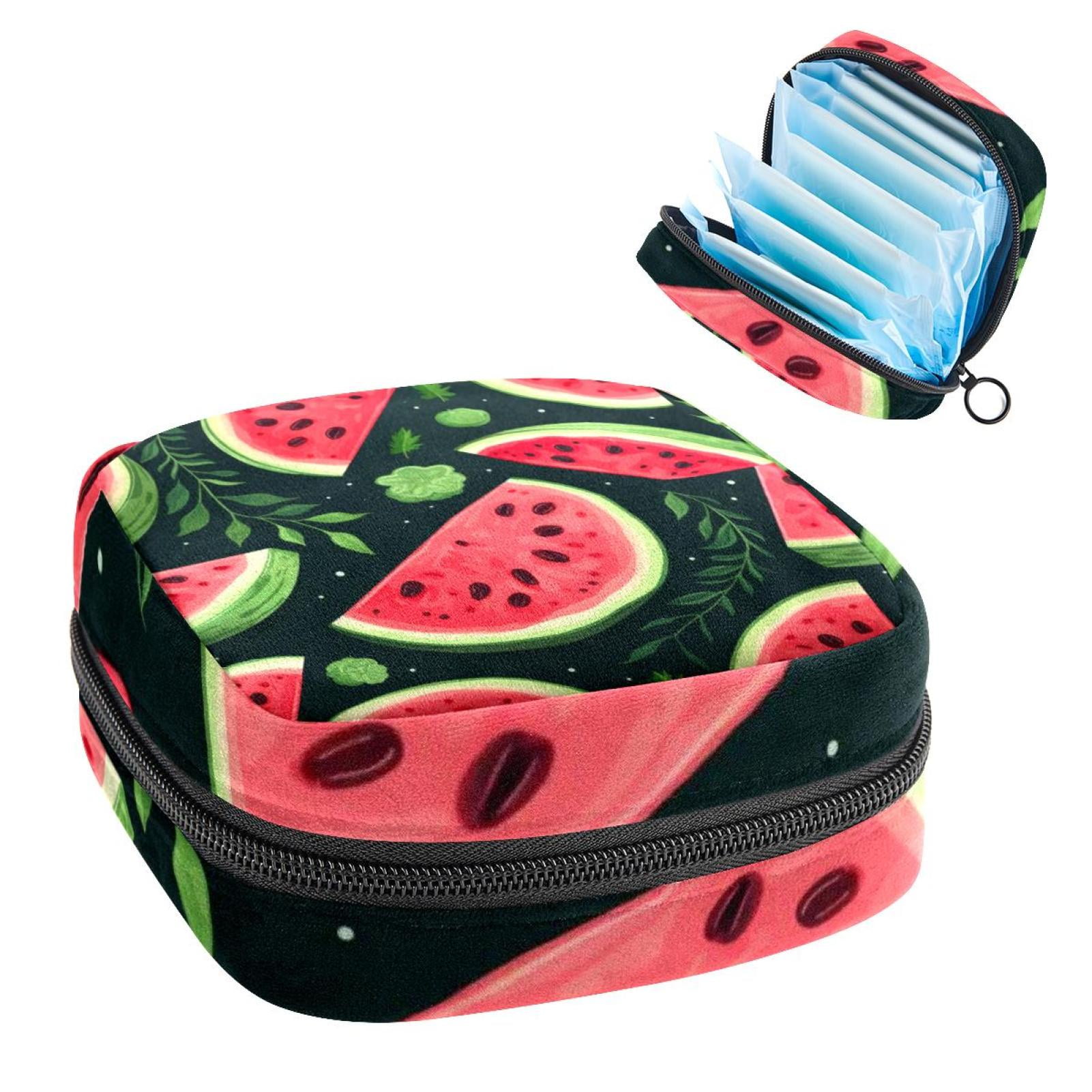 Watermelon Sanitary Napkin Purse Makeup Travel Bag Pouch Multi-Pouch ...