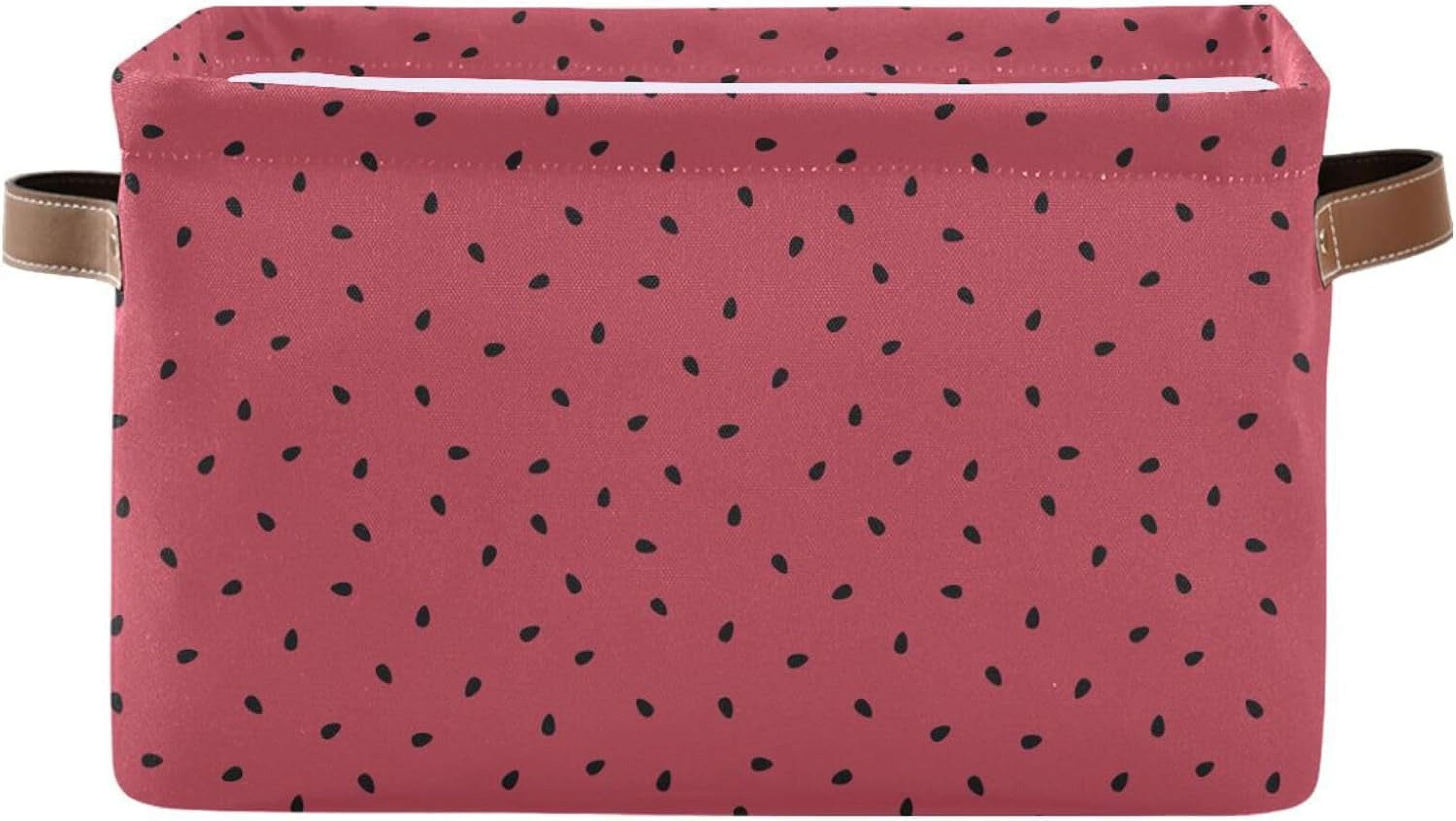 Watermelon Seed Storage Basket, Durable Canvas Organizer With Handles ...