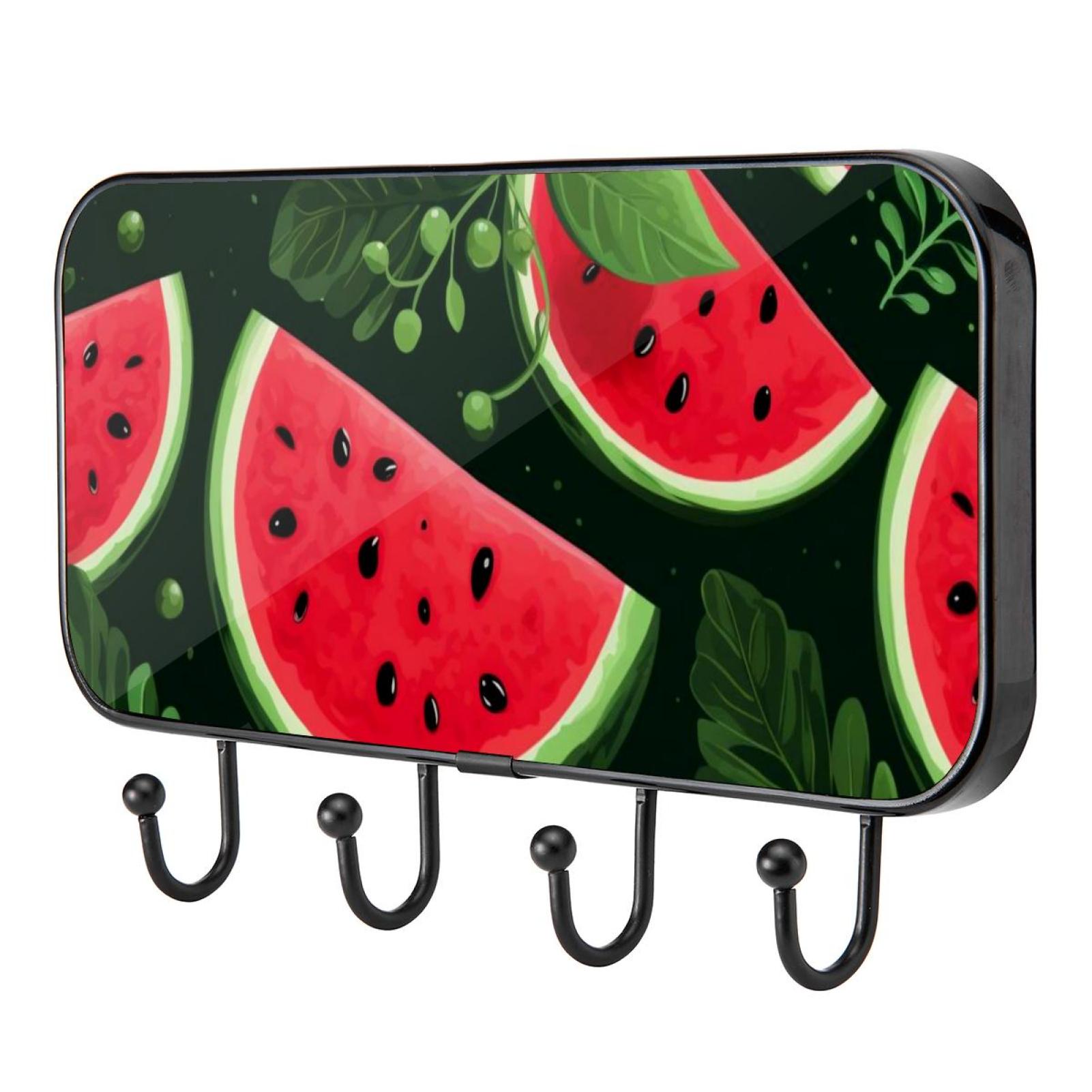 Watermelon Self Adhesive Towel Coat Wood Iron Hooks for Home Keys Door ...