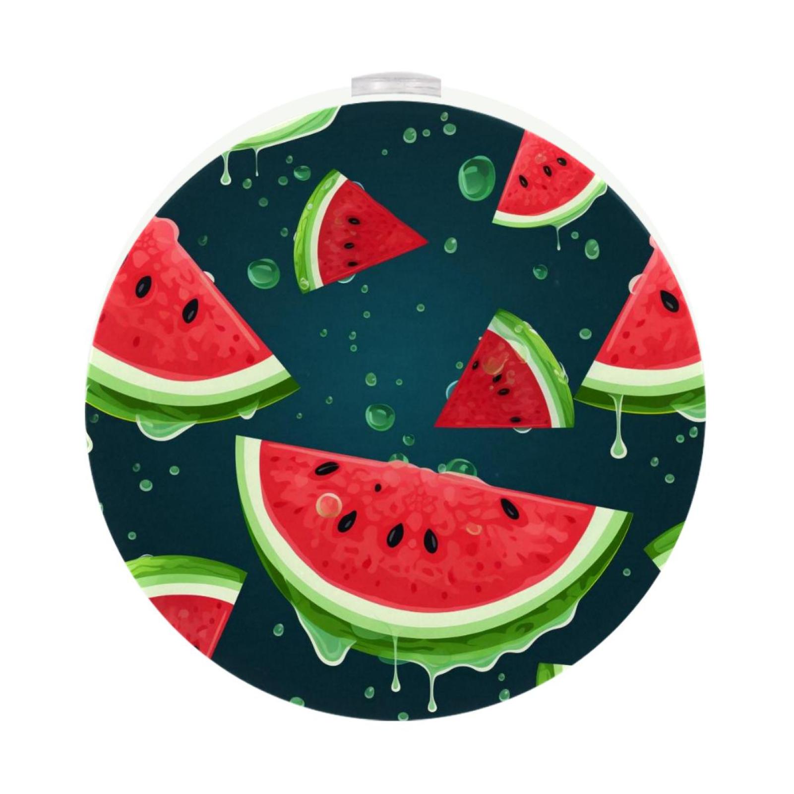 Watermelon Set of 2 LED Round Night Lights for Brightening up your ...