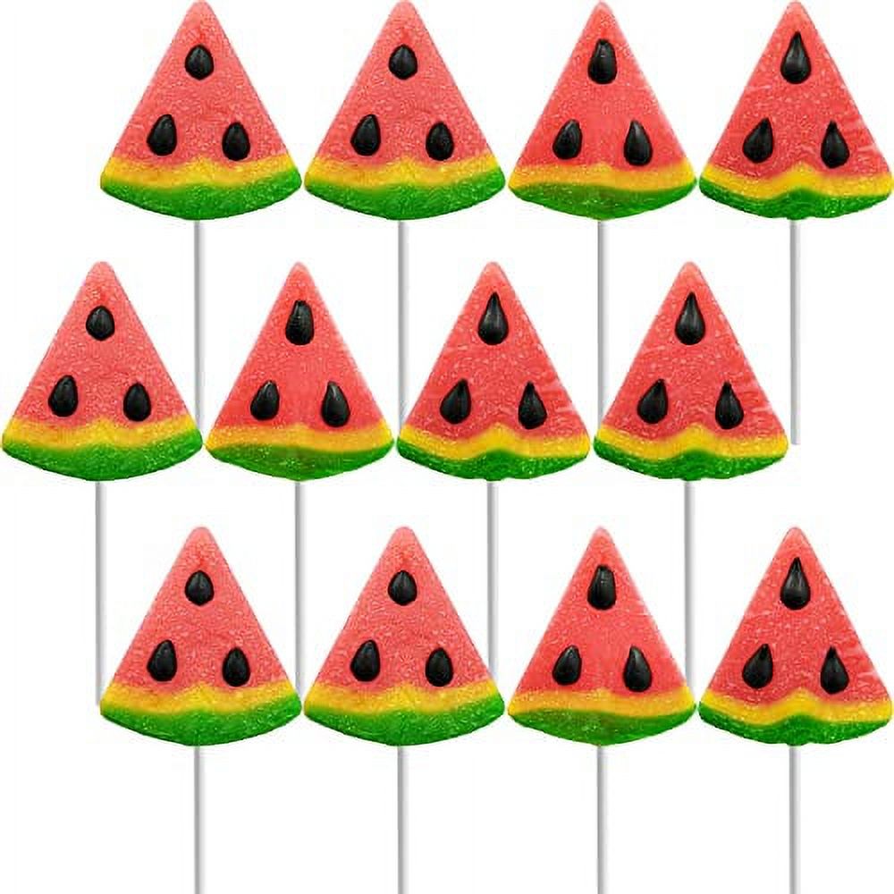 Watermelon Shaped Lollipop, Mixed Fruit Flavor, Individually Wrapped ...