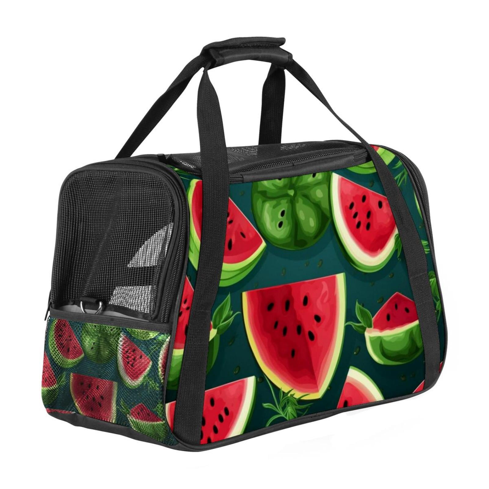 Watermelon Sherpa 900D Oxford Cloth Pet Carrier Bag with Nylon Webbing ...