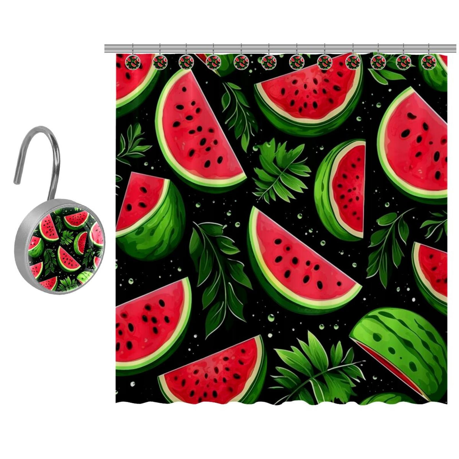Watermelon Shower Curtain Set for Bathroom - Walmart.com