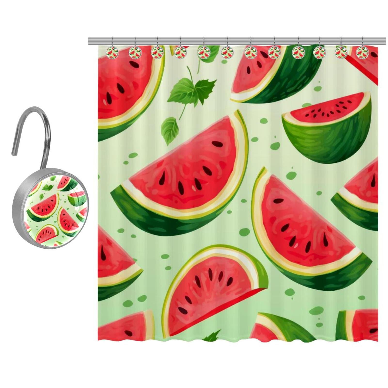 Watermelon Shower Curtain Set for Bathroom - Walmart.com
