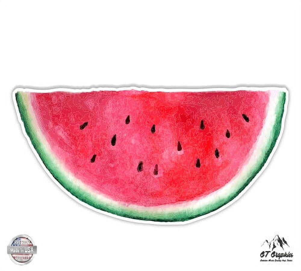 Watermelon Slice - 12" Vinyl Sticker Waterproof Decal - Walmart.com