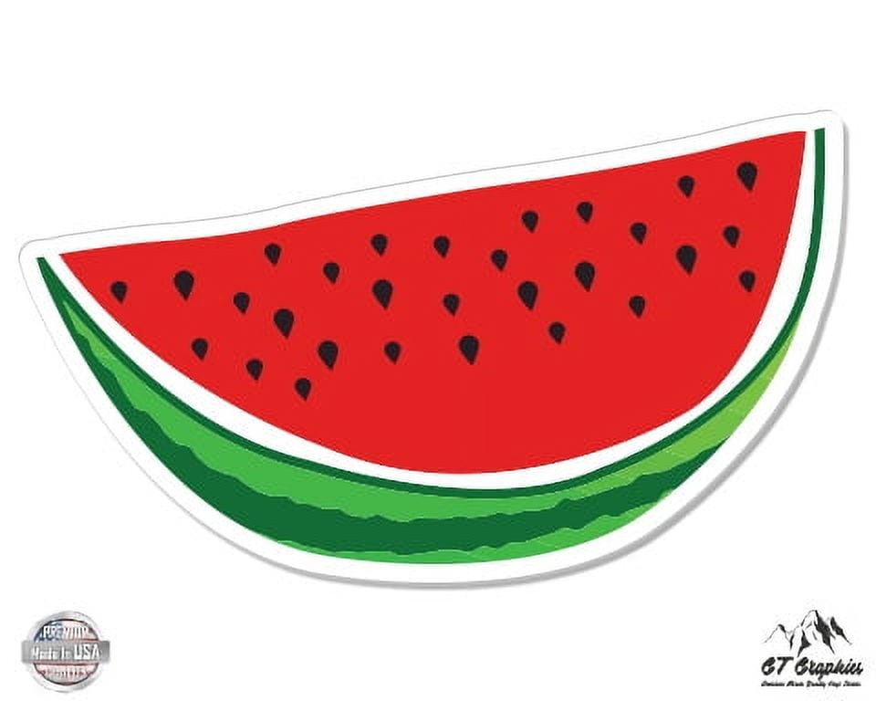 Watermelon Slice - 12" Vinyl Sticker Waterproof Decal - Walmart.com