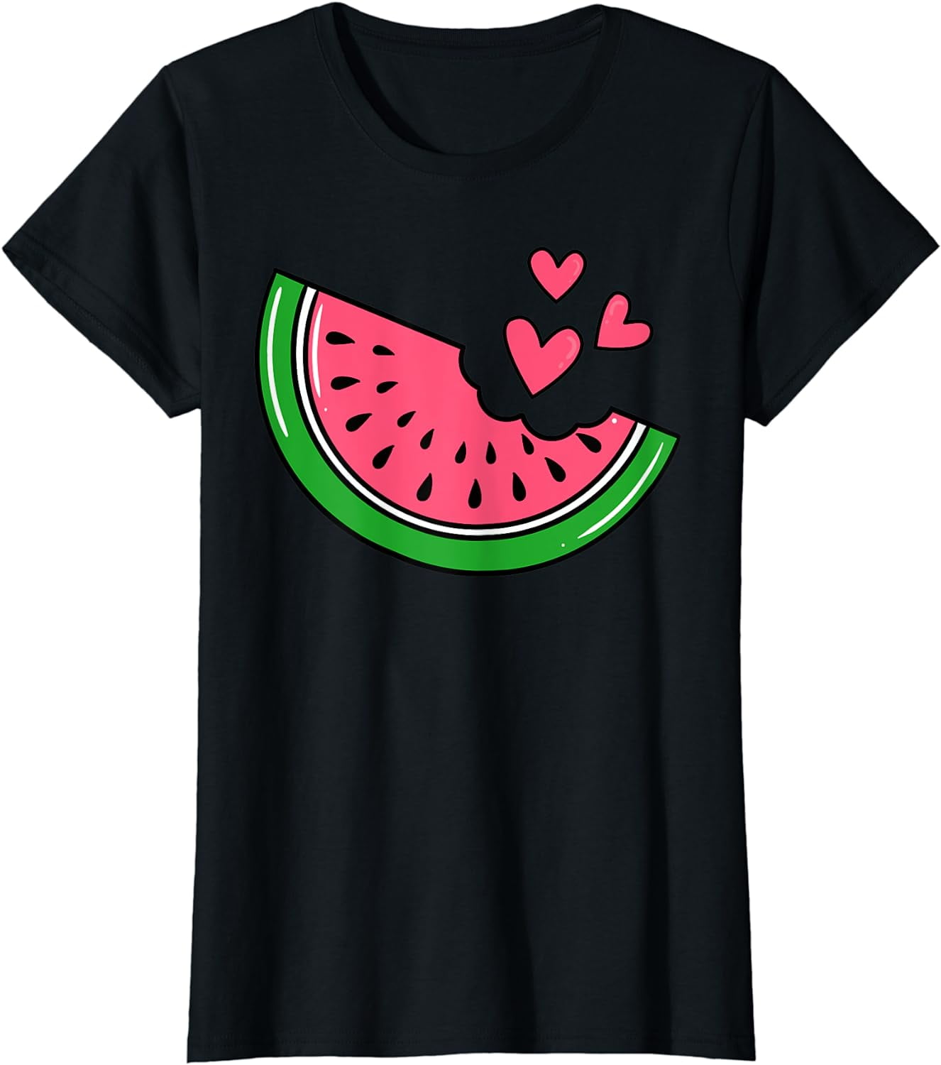 Watermelon Slice Melon Summer Vacation Season Fruit Lovers T-Shirt ...