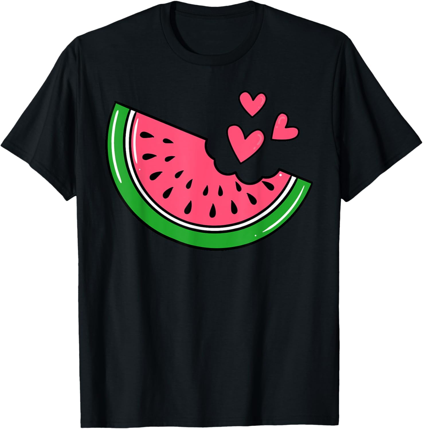 Watermelon Slice Melon Summer Vacation Season Fruit Lovers T-Shirt ...