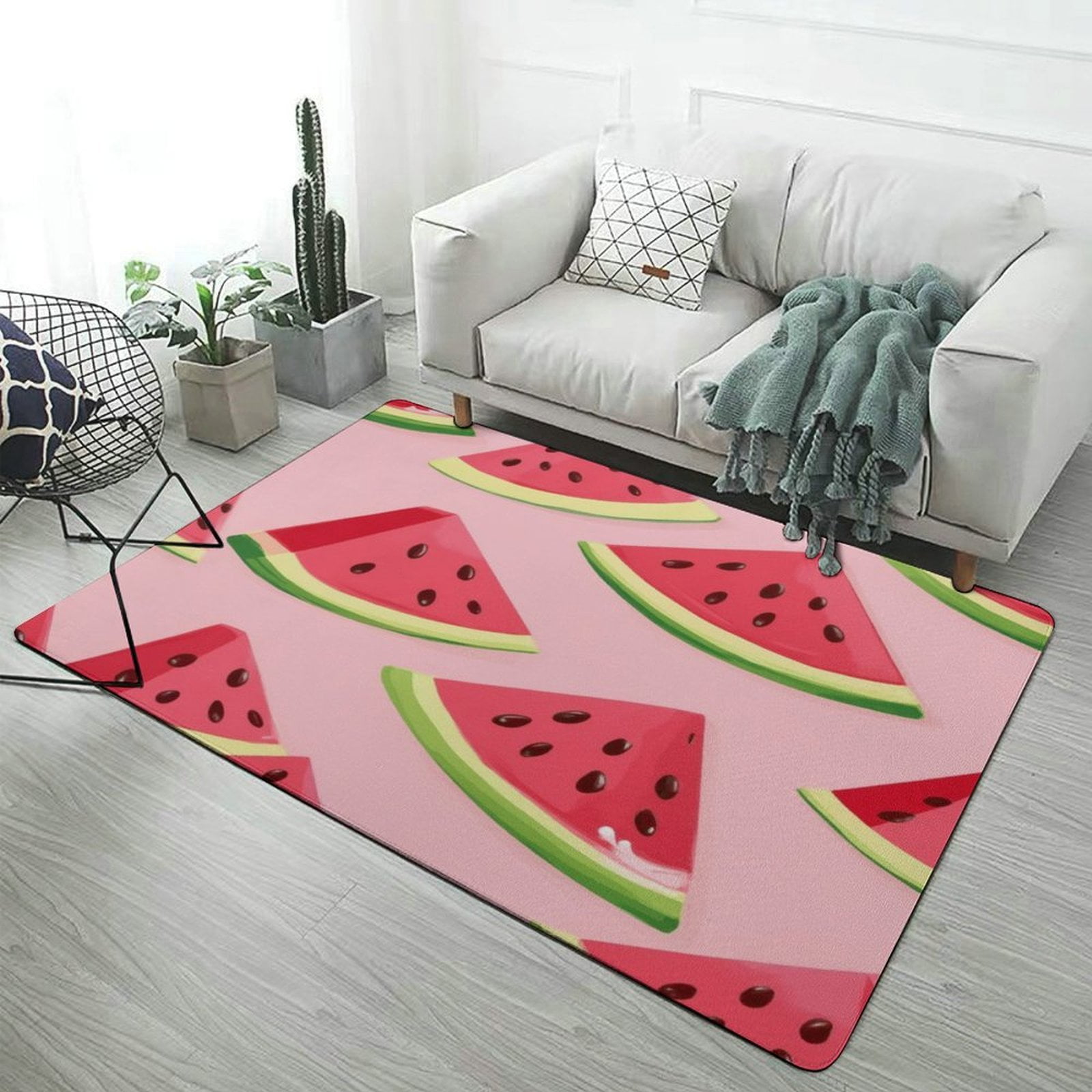 Watermelon Slice Pattern Carpet Style Living Room Bedroom Soft Comfy ...