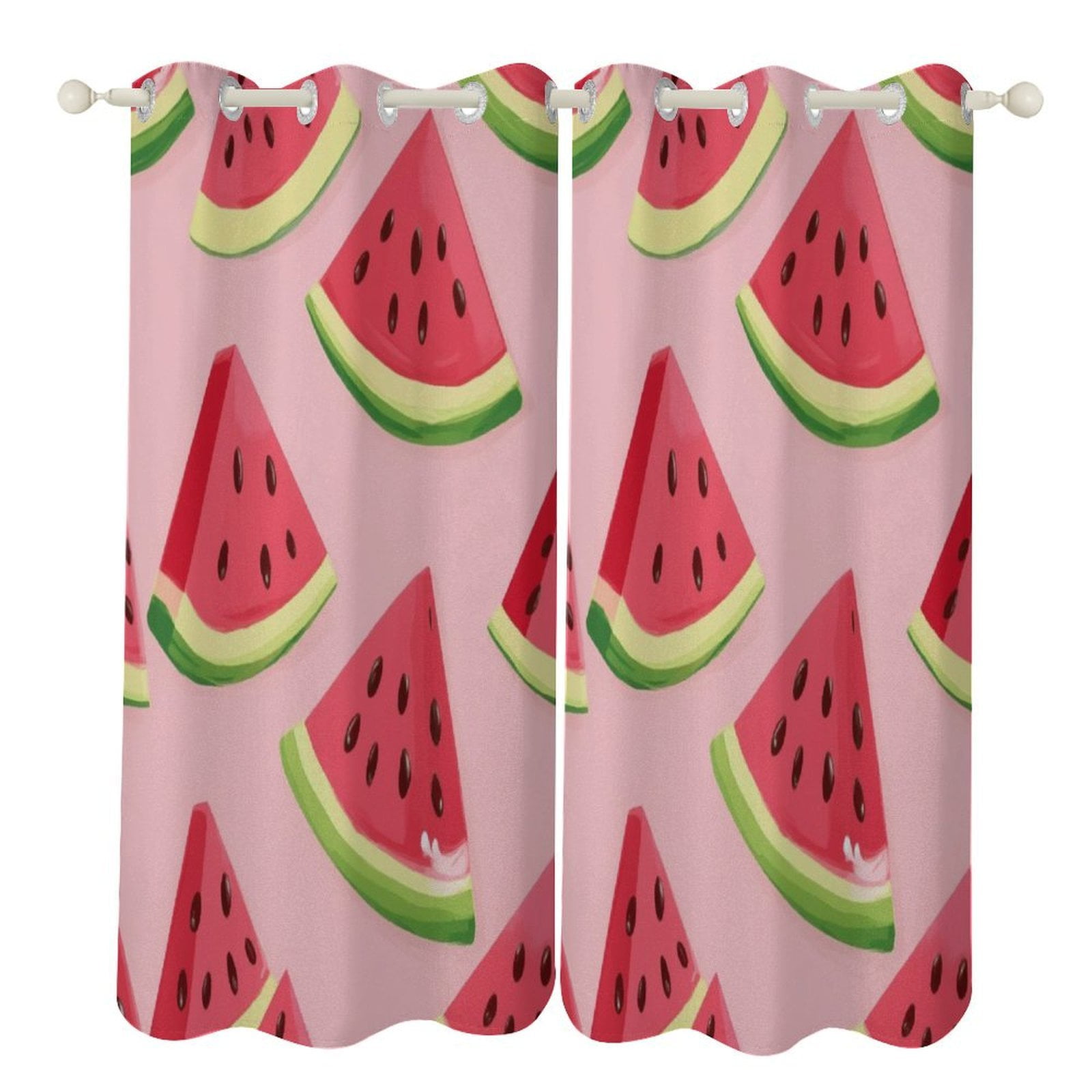 Watermelon Slice Pattern Window Blackout Curtain 3d Printed Blackout ...
