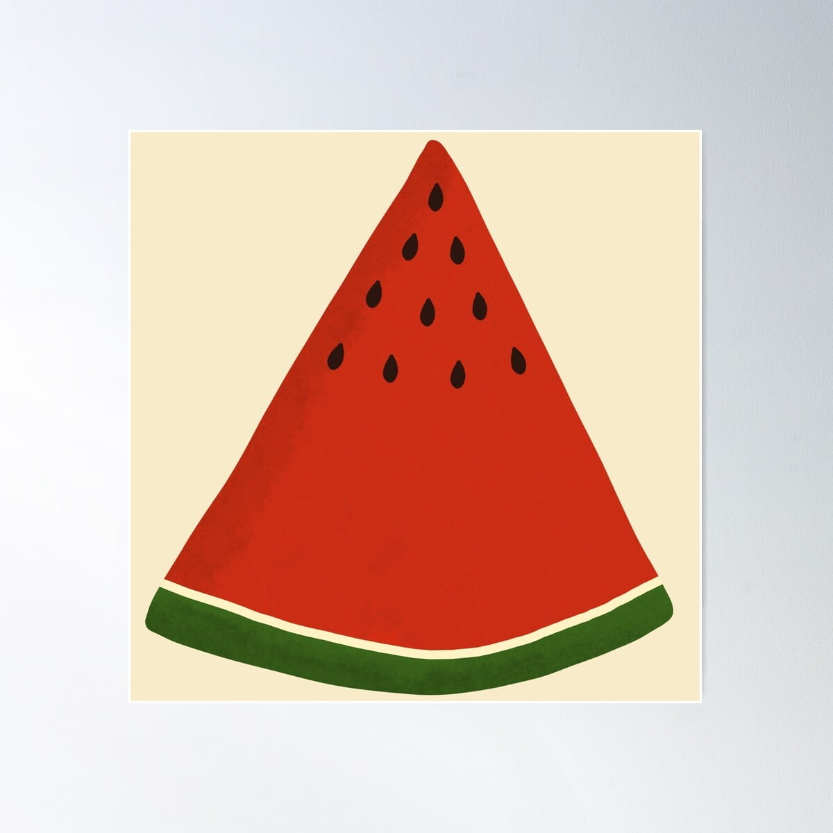Watermelon Slice Poster Wall Art, Modern Wall Decor For Living Room ...