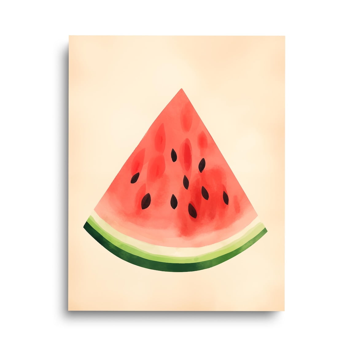 Watermelon Slice Print, Tropical Kitchen Wall Art, Fruit Poster, Summer ...