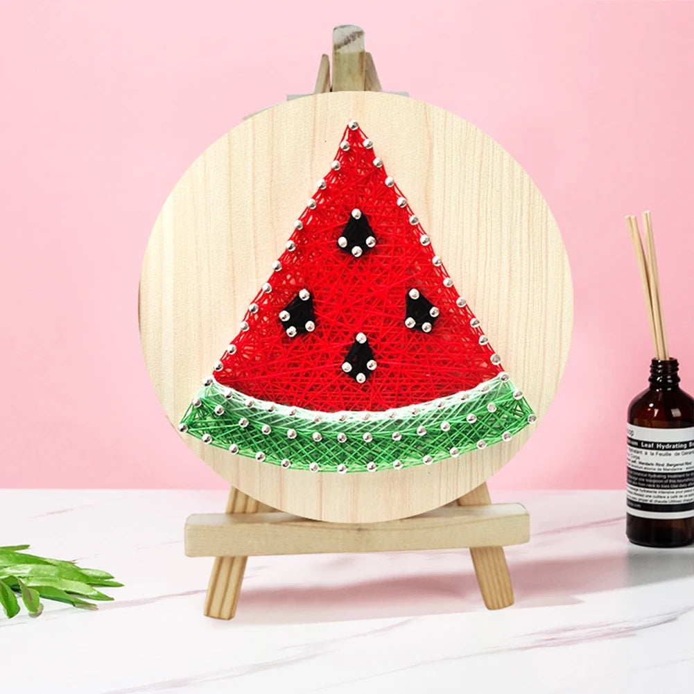 Watermelon Slice String Art Kit with Stand. Simple Decorative DIY ...