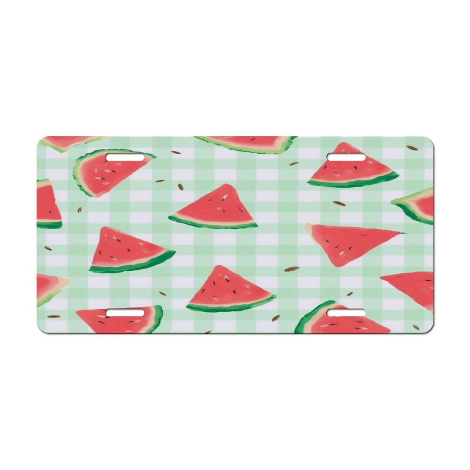 Watermelon Slices Pattern Car Decorative Front License Plate,Vanity Tag ...