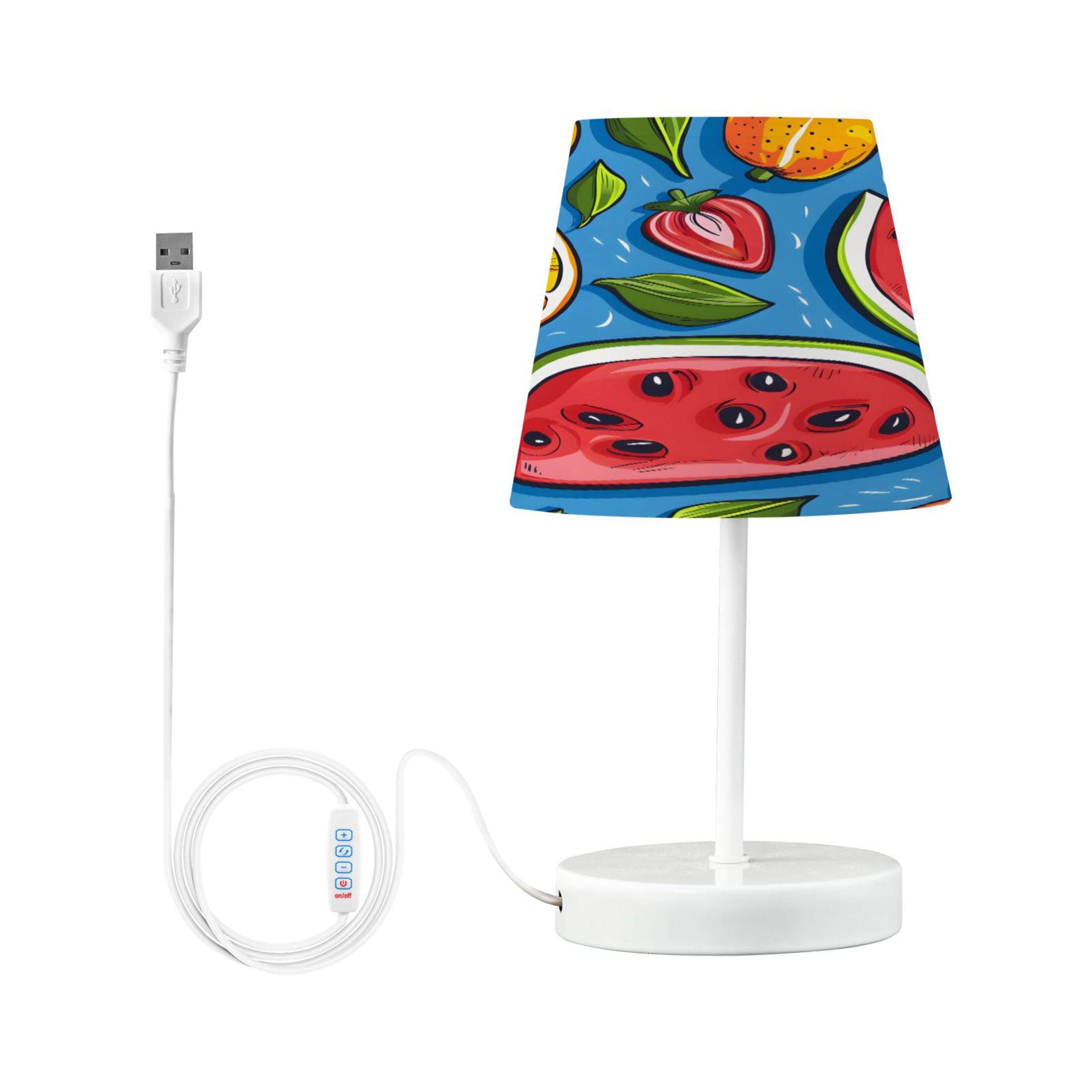 Watermelon Strawberry and Orange Desk Lamp LED Table Nightstand Lamps ...