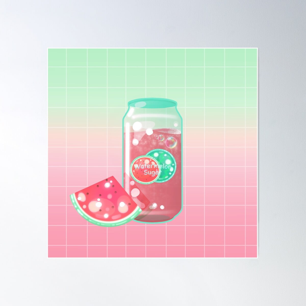 Watermelon Sugar Poster Wall Art, Modern Wall Decor For Living Room ...