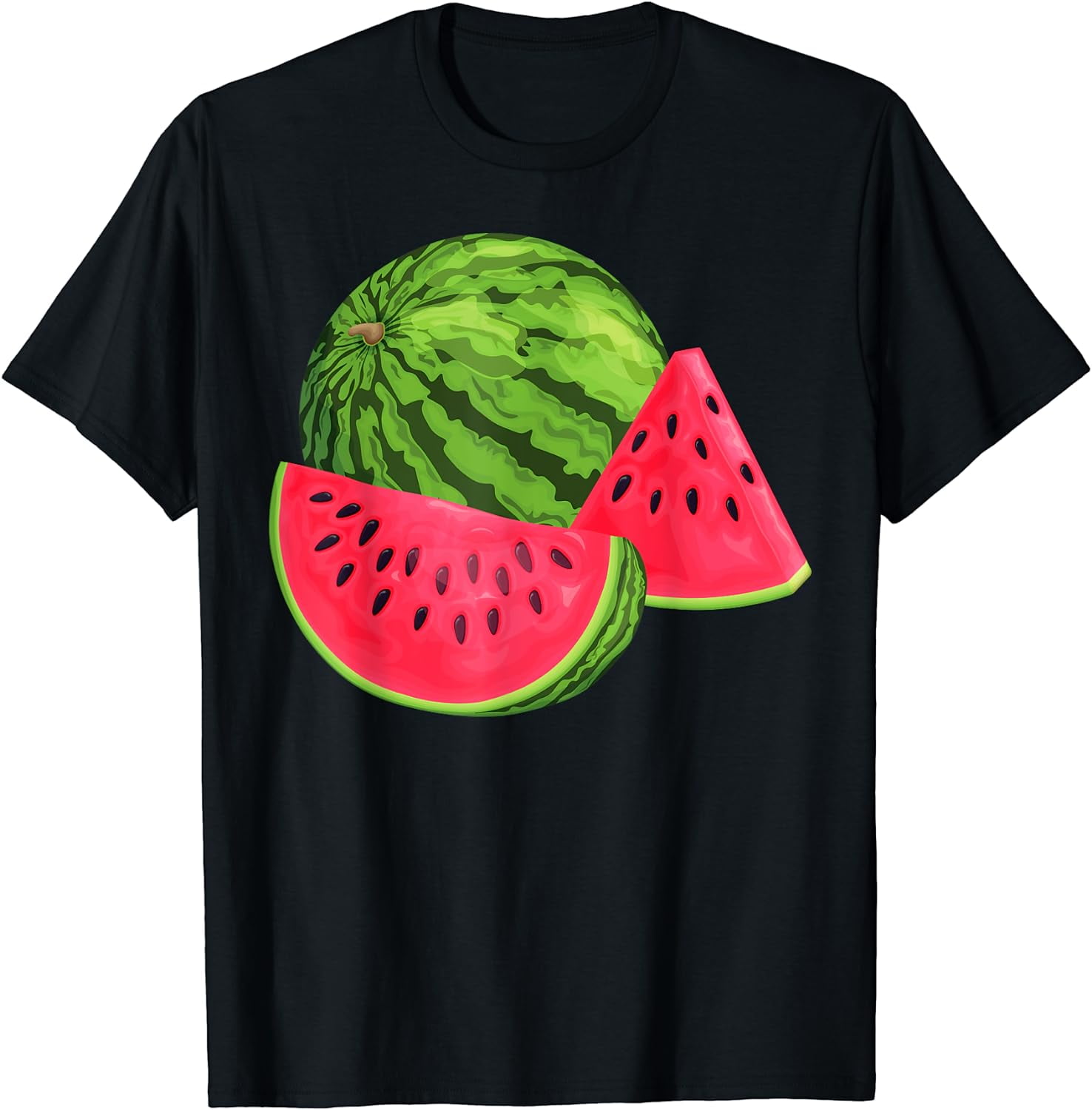 Watermelon Summer Funny Watermelons Fruit Food Lover Graphic T-Shirt ...