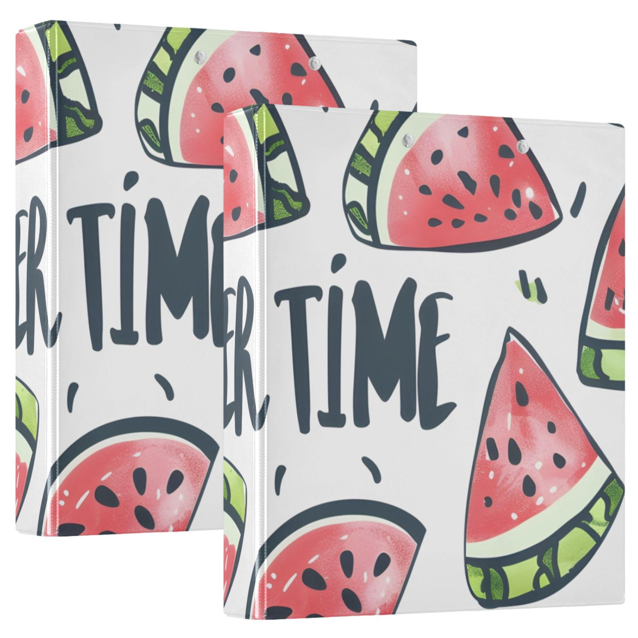 Watermelon Summer Time 3 Ring Binders 1.5 inch Hardcover File Folders ...